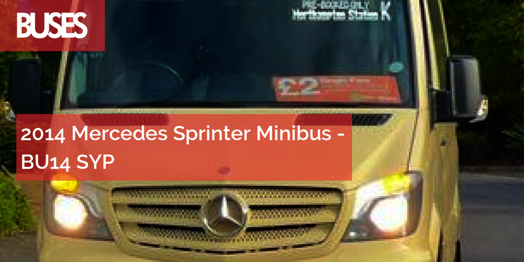 2014 Mercedes Sprinter Minibus - BU14 SYP