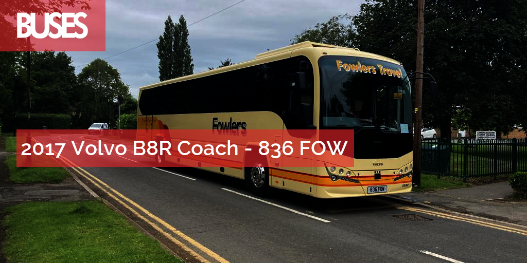 2017 Volvo B8R Coach - 836 FOW