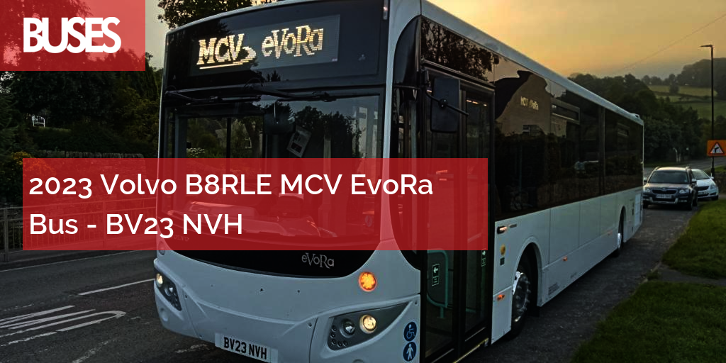 2023 Volvo B8RLE MCV EvoRa Bus - BV23 NVH