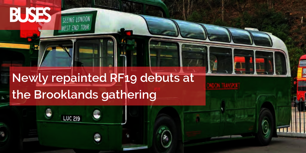 Newly repainted RF19 debuts at the Brooklands gathering