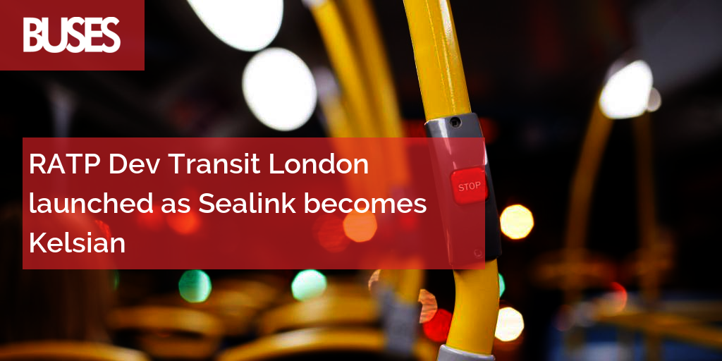 RATP Dev Transit London launched as Sealink becomes Kelsian