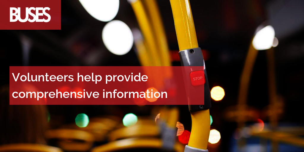 Volunteers help provide comprehensive information