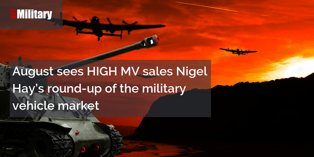 August sees HIGH MV sales Nigel Hay’s round-up of the
