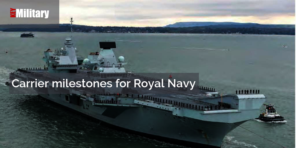Carrier milestones for Royal Navy