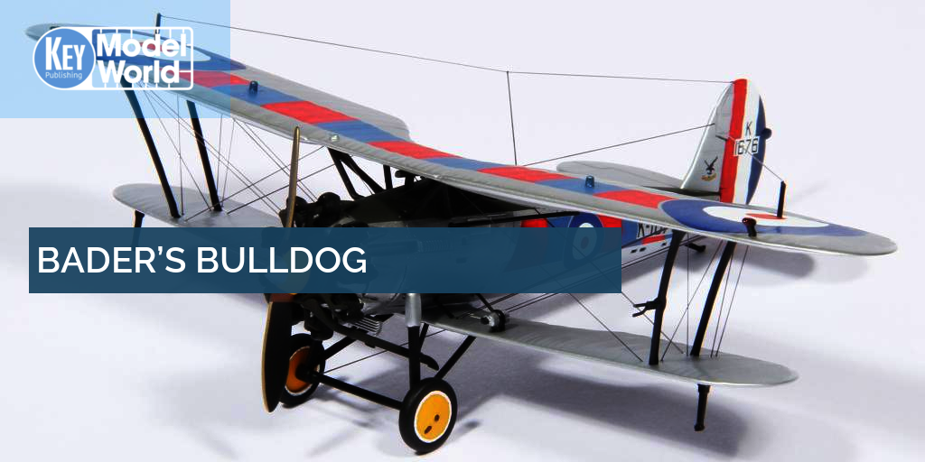 Airfix 1/72 Bristol Bulldog silver period Douglas Bader