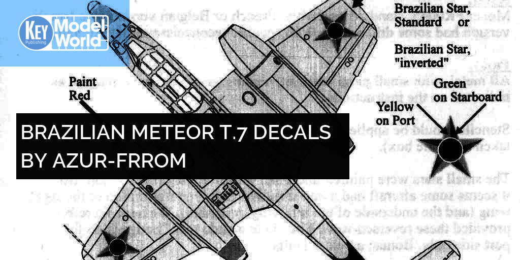 Azur-FRROM 1/72 Brazilian Meteor T.7 decals