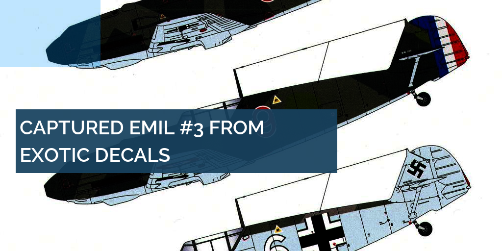 Exotic Decals Captured Emil #3 for Bf 109E-1