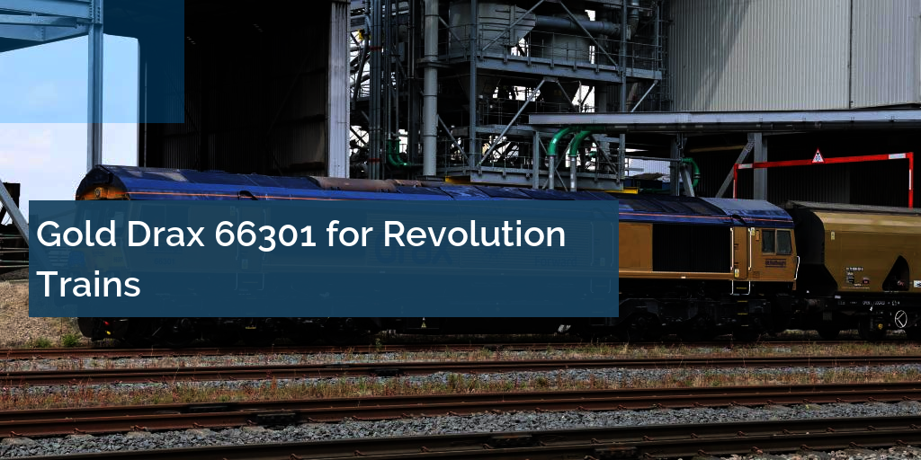 Gold Drax 66301 for Revolution Trains