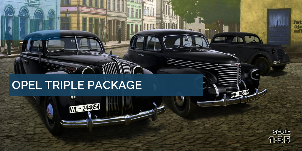 ICM 1/35 Wehrmacht Personnel Cars model kit review