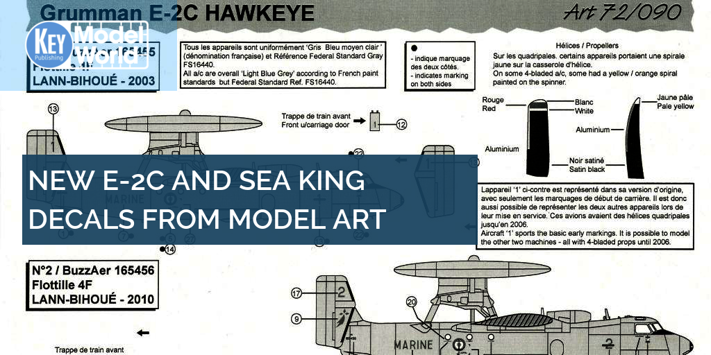 Model Art 1/72 RN Sea King and French E-2C decals