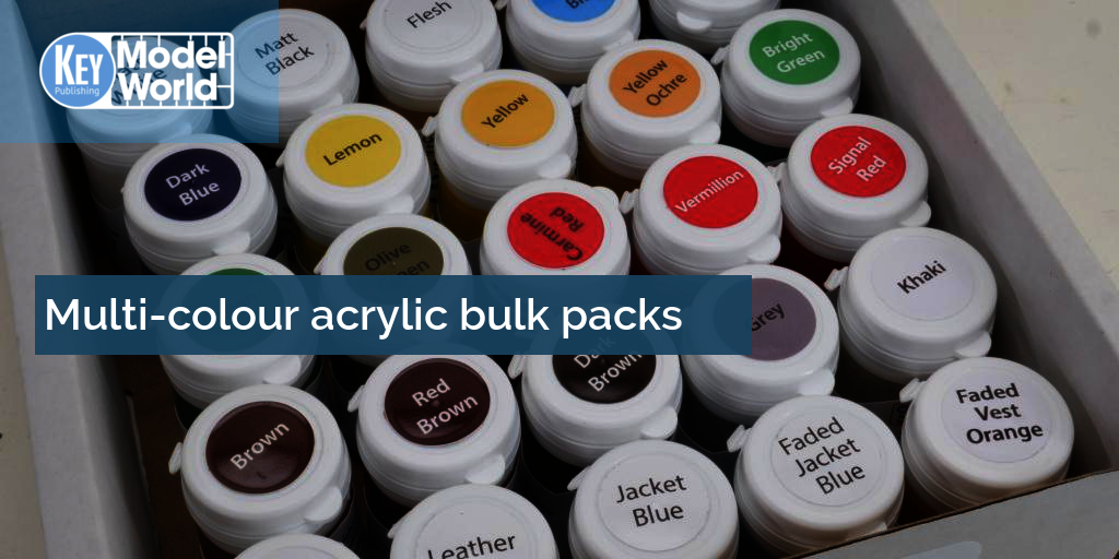 Multi-colour acrylic bulk packs