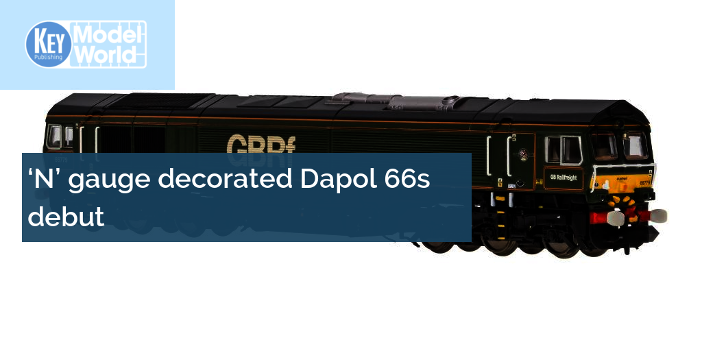 ‘N’ gauge decorated Dapol 66s debut