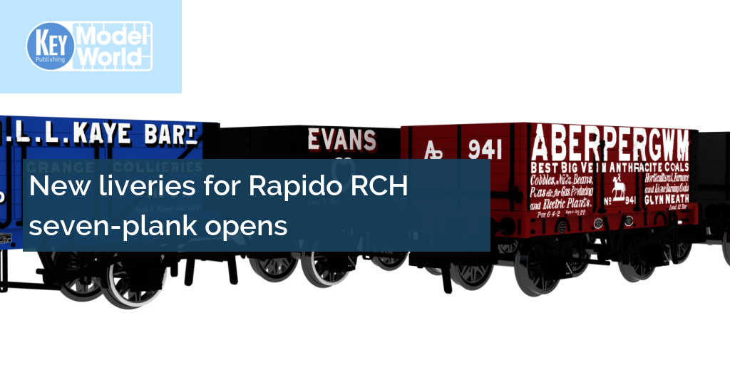 New liveries for Rapido RCH seven-plank opens