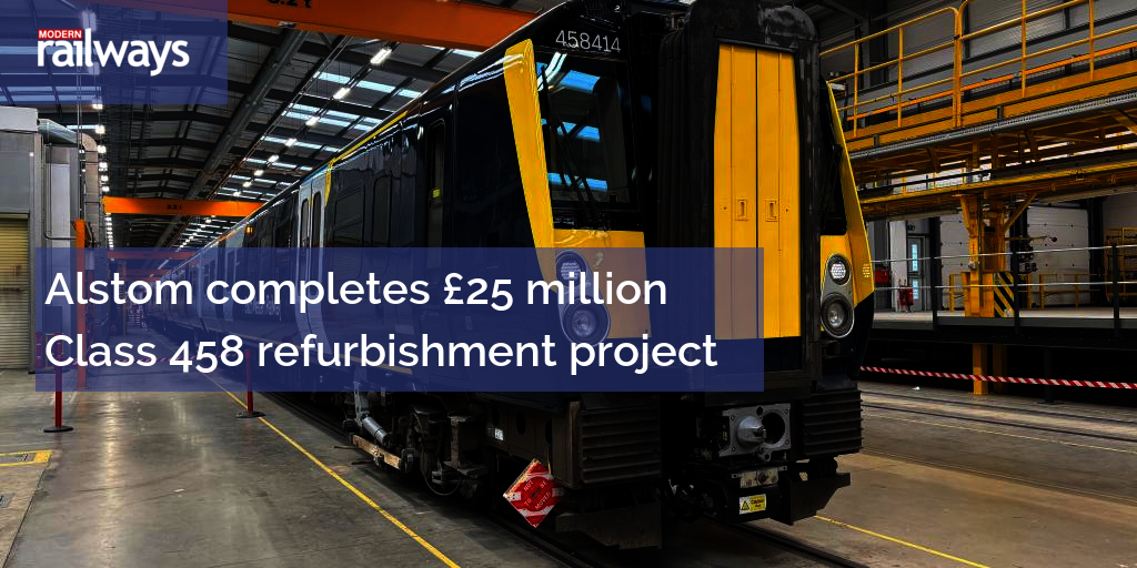 Alstom completes £25 million Class 458 refurbishment
