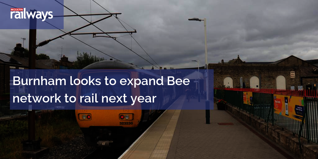 Burnham looks to expand Bee network to rail next year