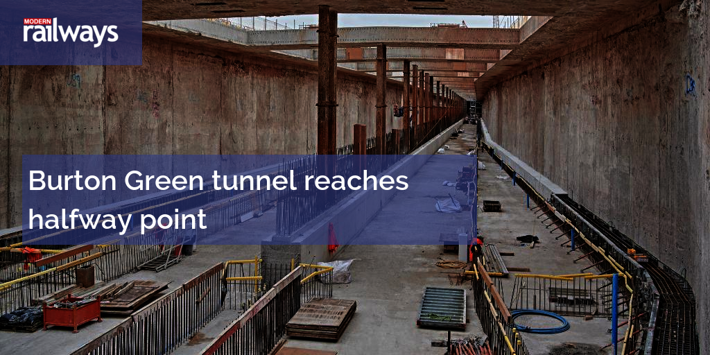 Burton Green tunnel reaches halfway point