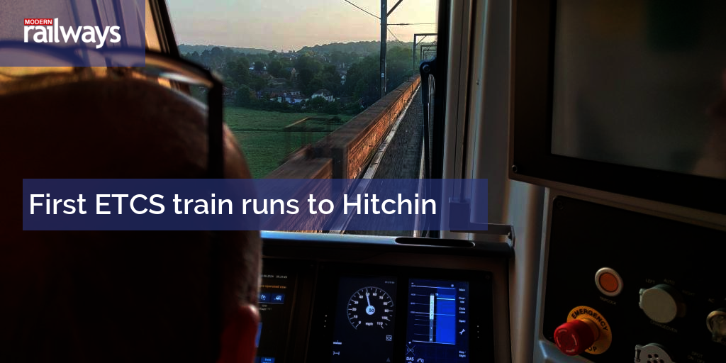 First ETCS train runs to Hitchin