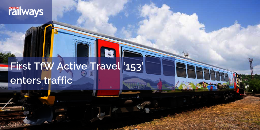 First TfW Active Travel ‘153’ enters traffic