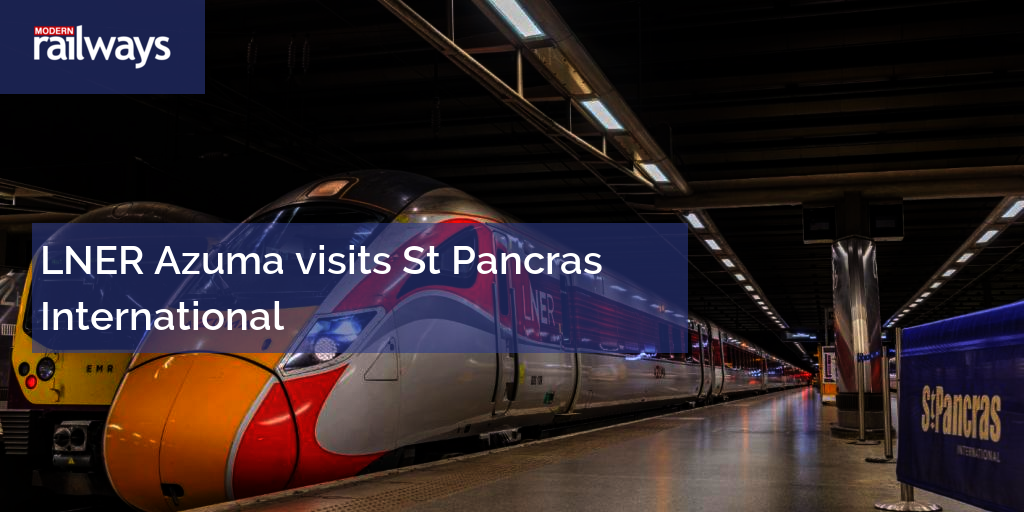 LNER Azuma visits St Pancras International
