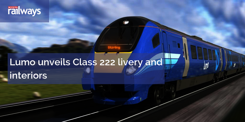 Lumo unveils Class 222 livery and interiors