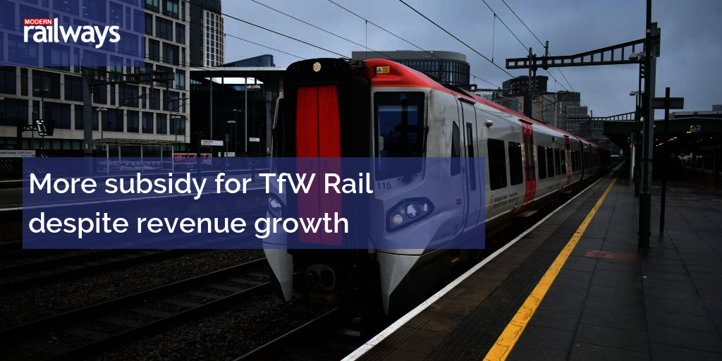 More subsidy for TfW Rail despite revenue growth