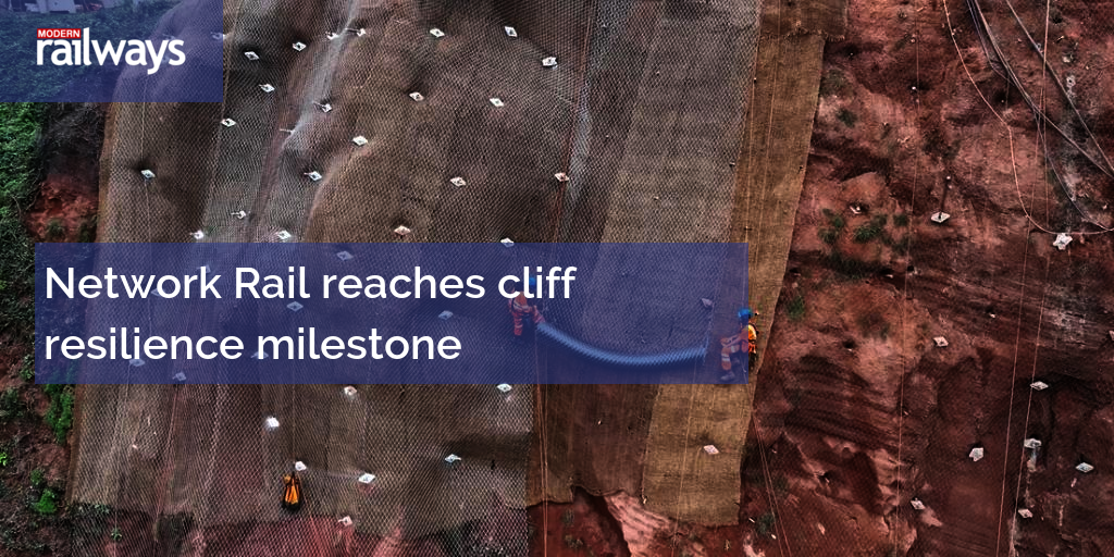 Network Rail reaches cliff resilience milestone