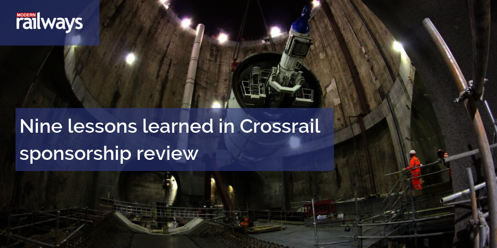 Nine lessons learned in Crossrail sponsorship review