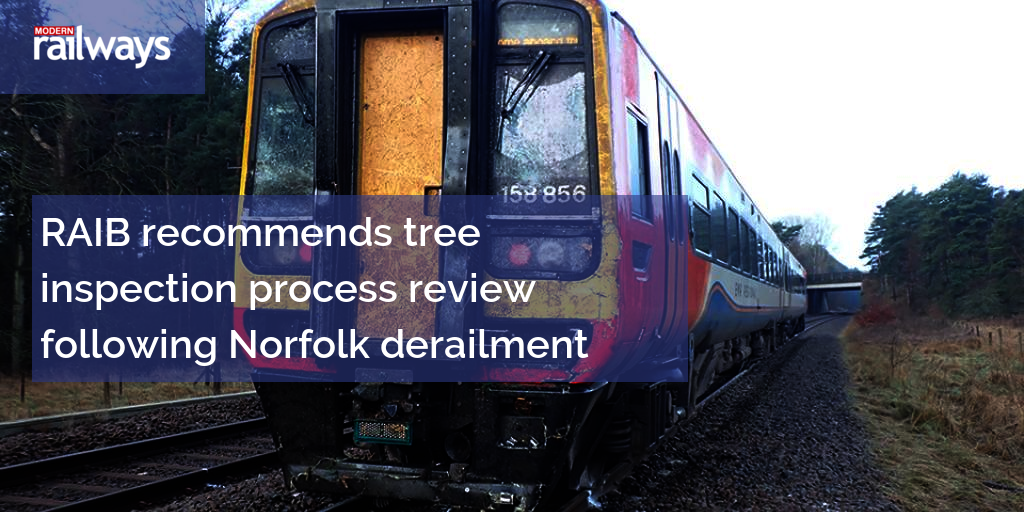 RAIB recommends tree inspection process review following