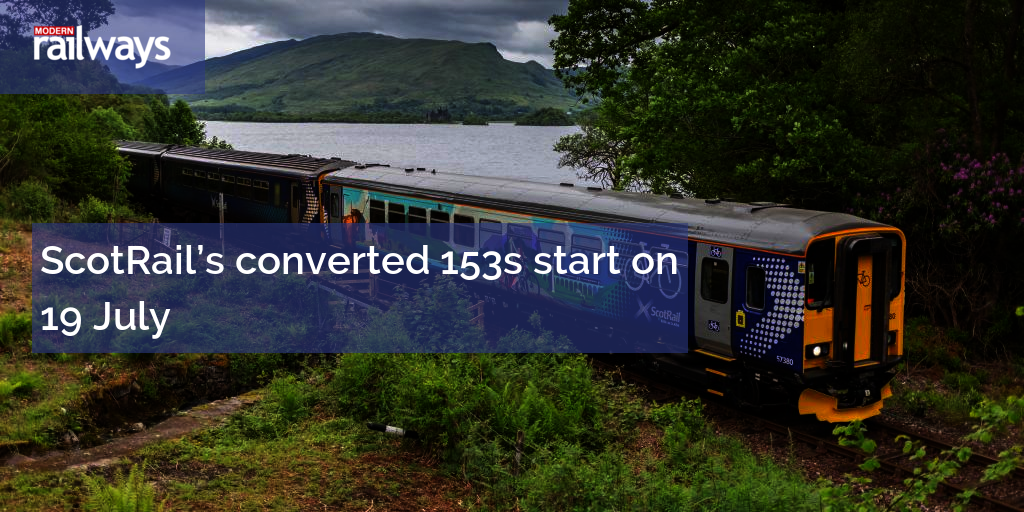 ScotRail’s converted 153s start on 19 July