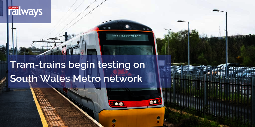 Tram-trains begin testing on South Wales Metro network